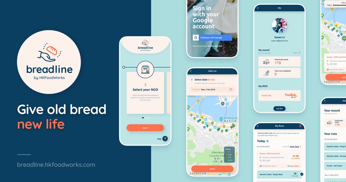 Breadline app, Give Old Bread New Life – HKFoodWorks
